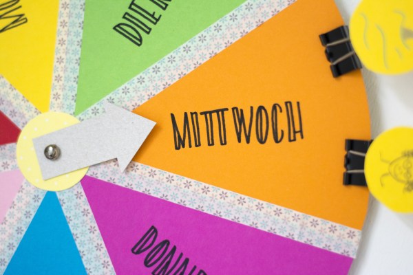 Wochenplan für Kinder basteln | Listmann